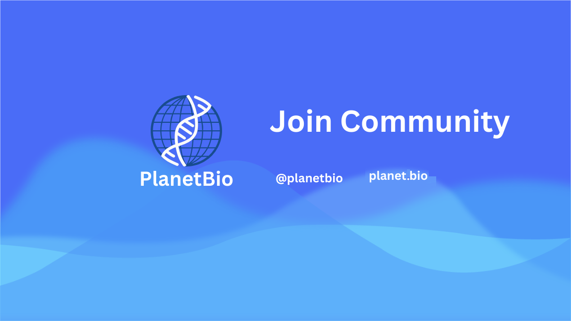 Join Community | PlanetBio